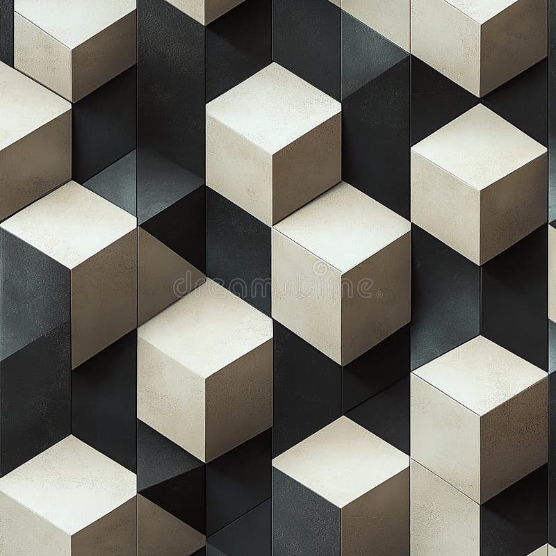 Geometric Illusion: a Modern Wallpaper with Bold Geometric Shapes ...