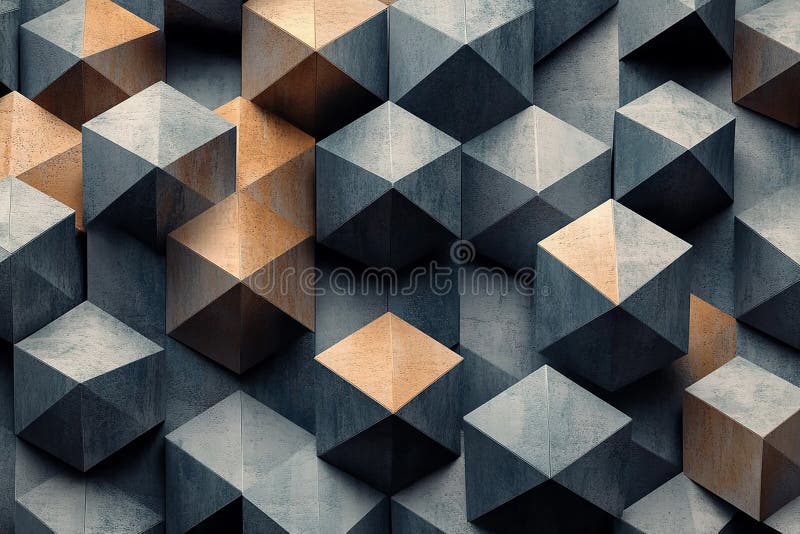 Geometric Illusion: a Modern Wallpaper with Bold Geometric Shapes ...