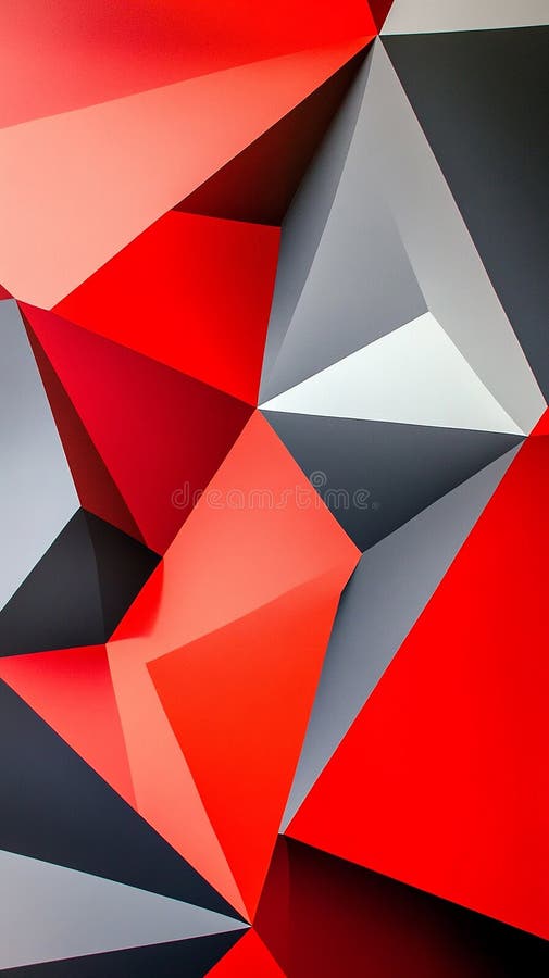 Geometric Illusion: a Modern Wallpaper with Bold Geometric Shapes ...