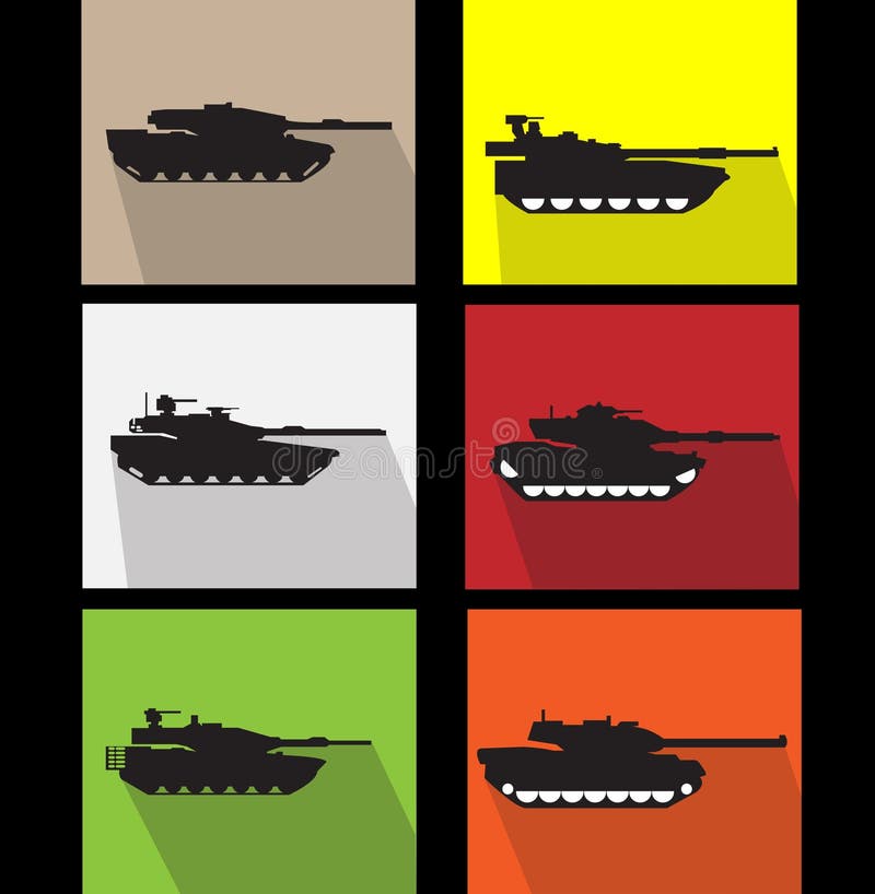 Modern War Military Tank Icon Stock Vector - Illustration of denever ...