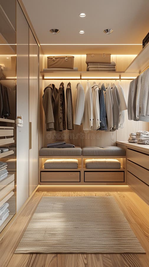 Modern Wardrobe Design for a Master Bedroom Cloakroom. Created with ...