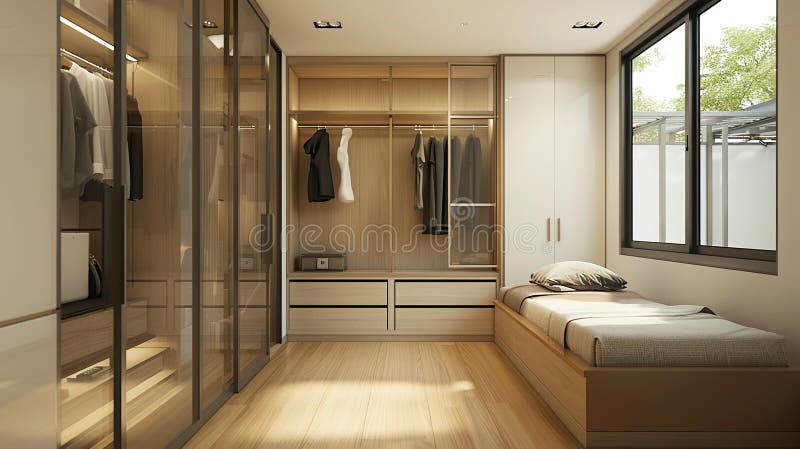 Modern Wardrobe Design for a Master Bedroom Cloakroom. Created with ...