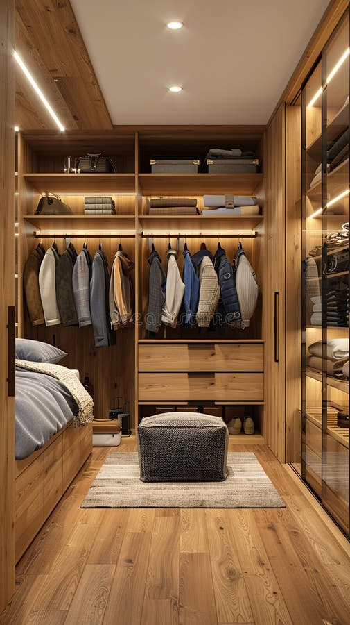 Modern Wardrobe Design for a Master Bedroom Cloakroom. Created with ...