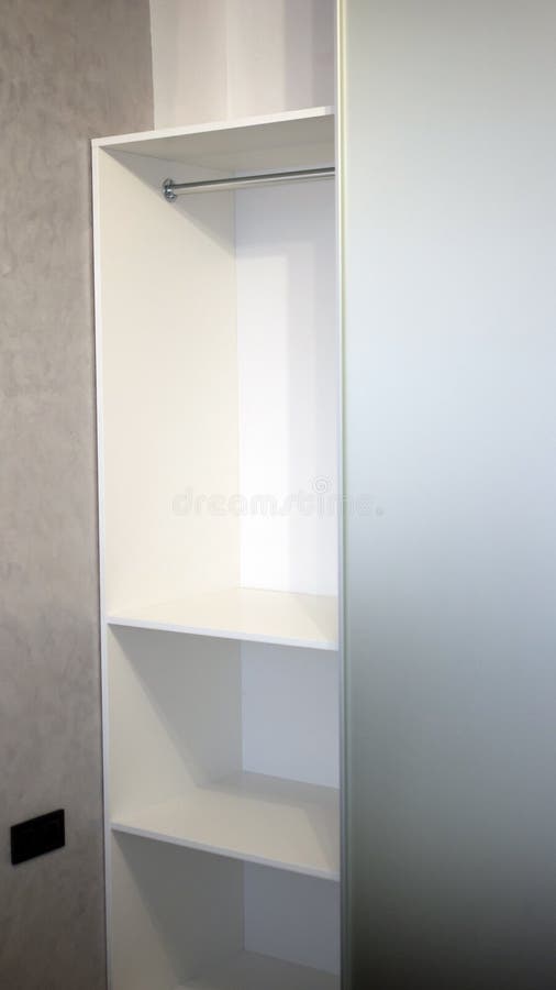Modern Wardrobe with Sliding Doors Slide System. Storage for Clothes ...