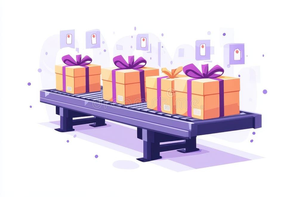 Modern Warehouse Aerial View Streamlined Package Sorting Efficiency Concept Stock Photo - Image ...