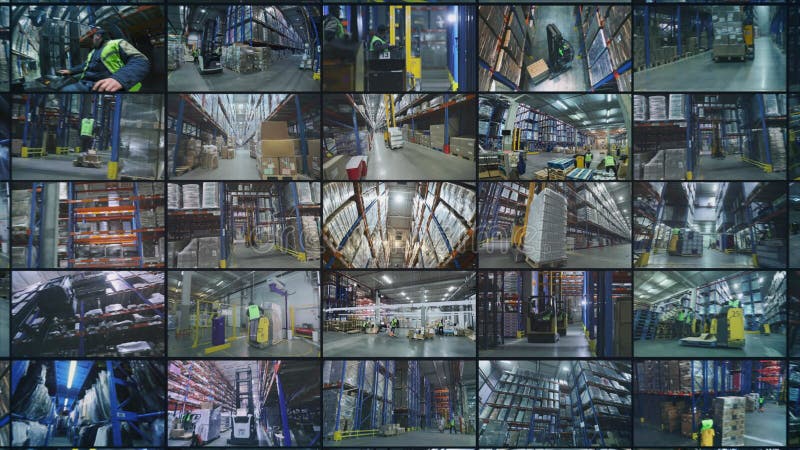 Modern Warehouse in a Factory. Warehouse at the Factory Multiscreen ...