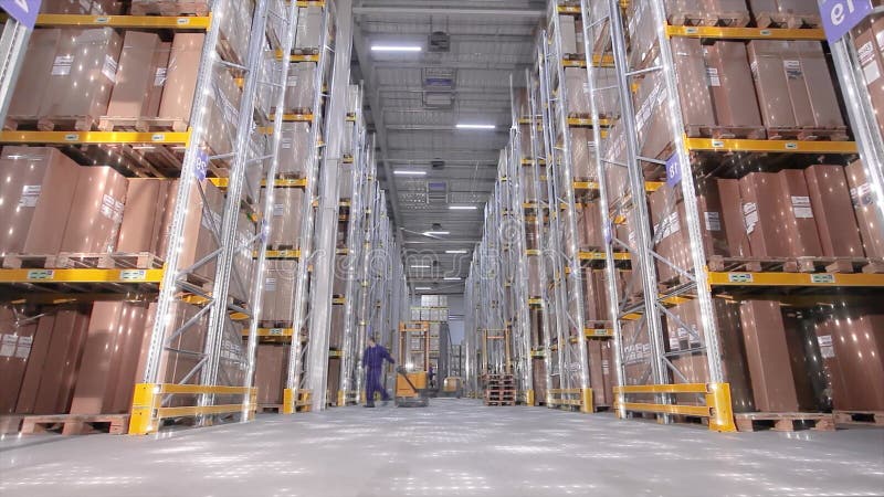 Modern Warehouse Concept. Large Warehouse of a Modern Factory ...