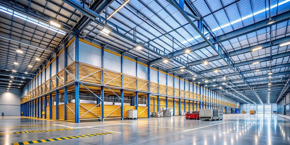 Modern Warehouse Distribution Center Optimized for Efficiency and ...