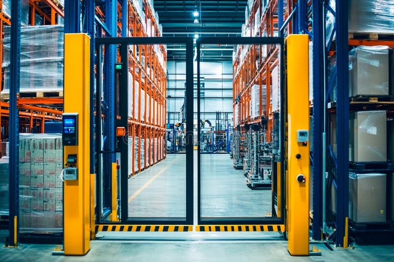 Modern Warehouse Environment Showcasing Automated Systems and Efficient ...