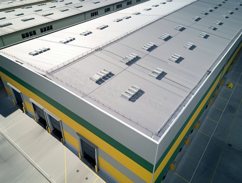 Modern Warehouse Exterior stock image. Image of structure - 317745743
