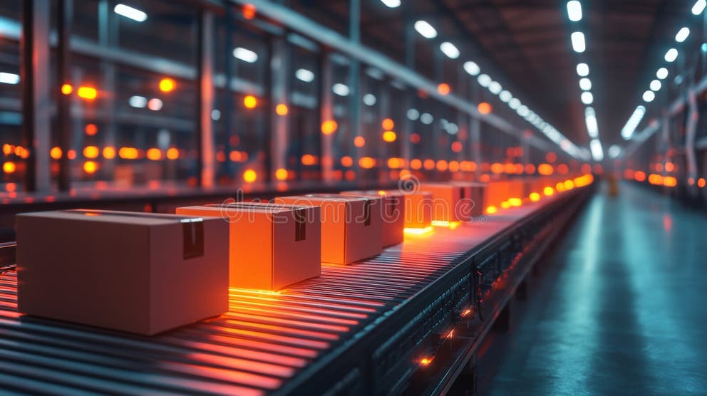 Modern Warehouse Hub Showcases Efficient Sorting and Fulfillment ...