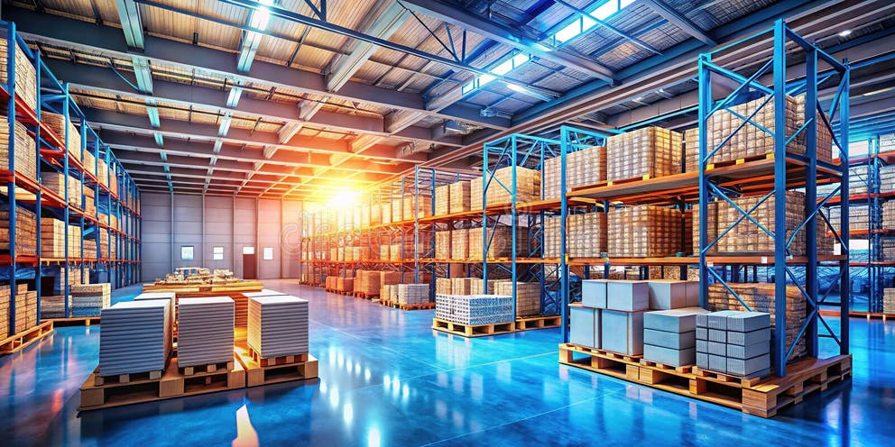 Modern Warehouse Interior Optimized Space for Efficient Logistics and ...