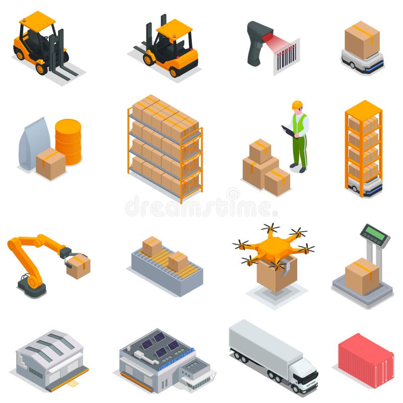 Warehouse Icon Flat stock vector. Illustration of isolated - 49733747