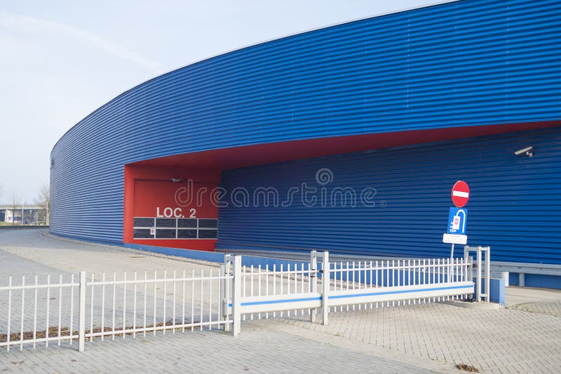 Modern Warehouse with Loading Dock Stock Photo - Image of enter ...