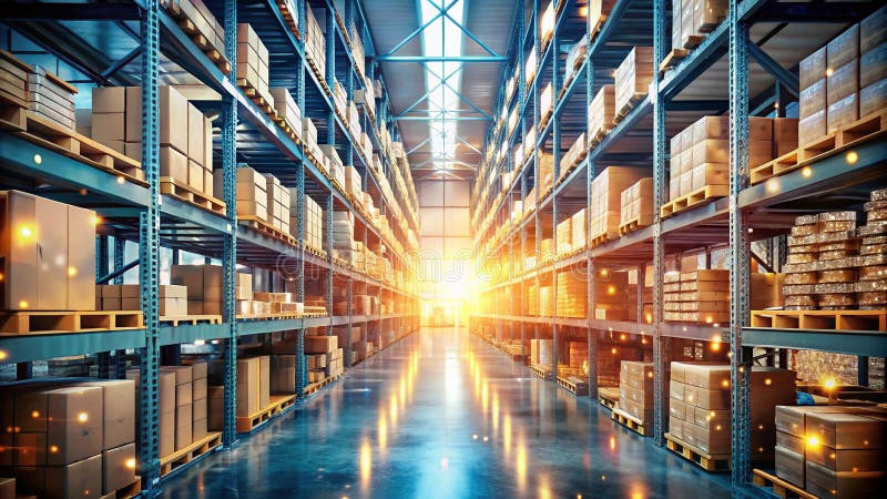 Modern Warehouse Storage Solutions a Stunning Visual of Efficient and ...