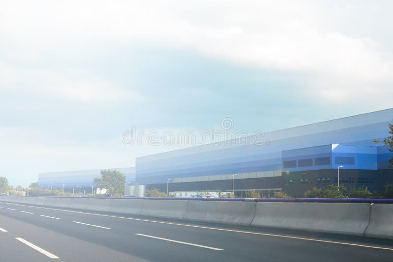 Modern Warehouse Unit Exterior of Large Commercial Storage Unit Stock ...