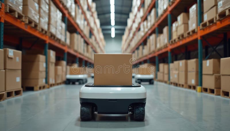 Modern Warehouse Uses Autonomous Mobile Robots for Transporting ...