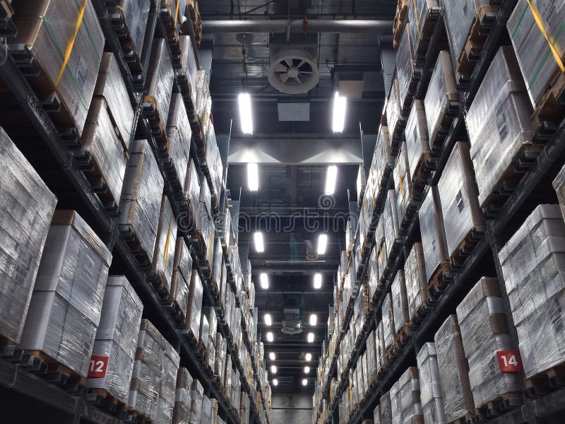 Modern warehouse stock photo. Image of construction, industry - 61759356