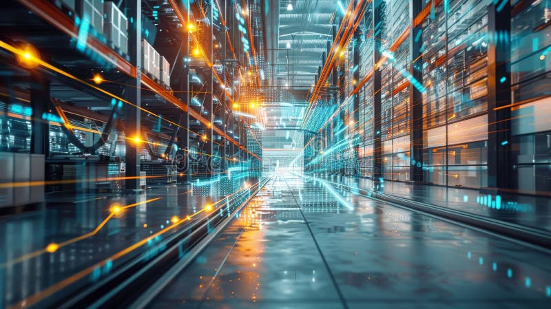 Modern Warehouses Enhanced with Technology a Glimpse into Innovative ...