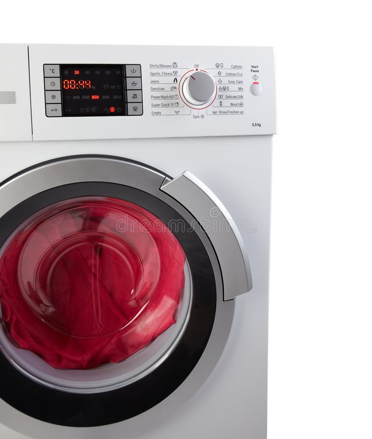Modern Washing Machine stock photo. Image of hygiene - 18678030