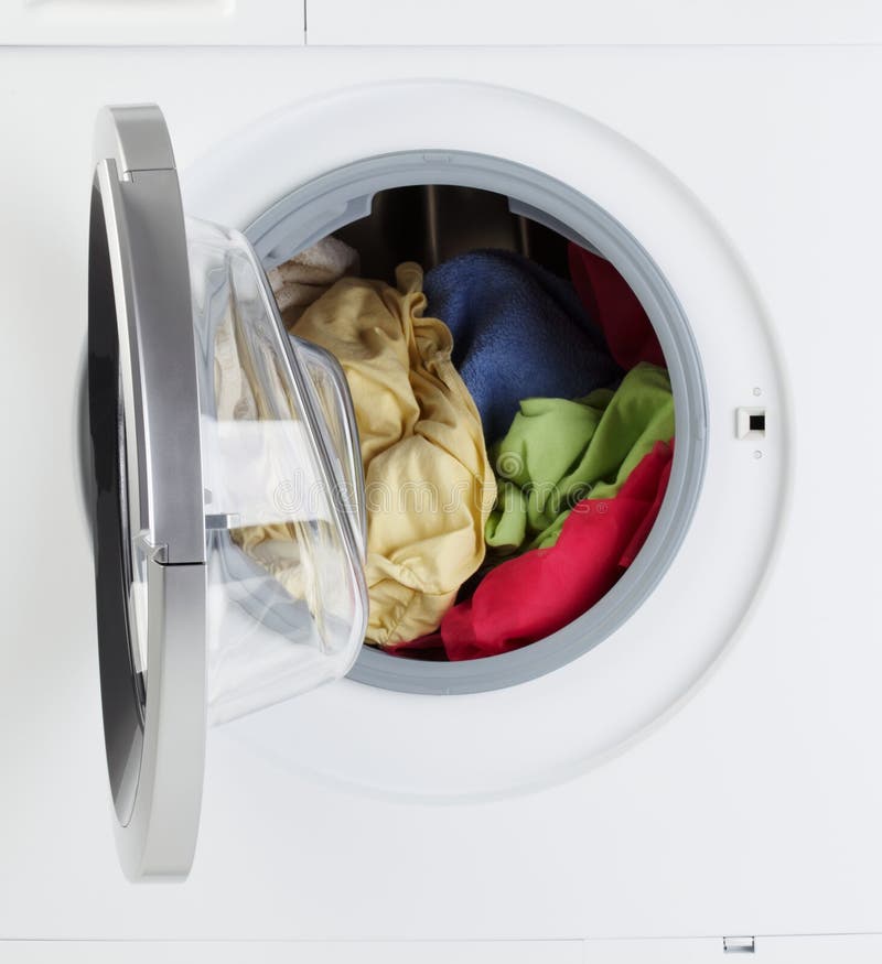 Modern Washing Machine stock image. Image of spinning - 18678167