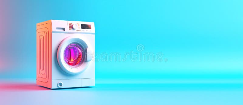 Composition with Washing Machine and Dryer, Wicker Basket, Powder, Soap ...