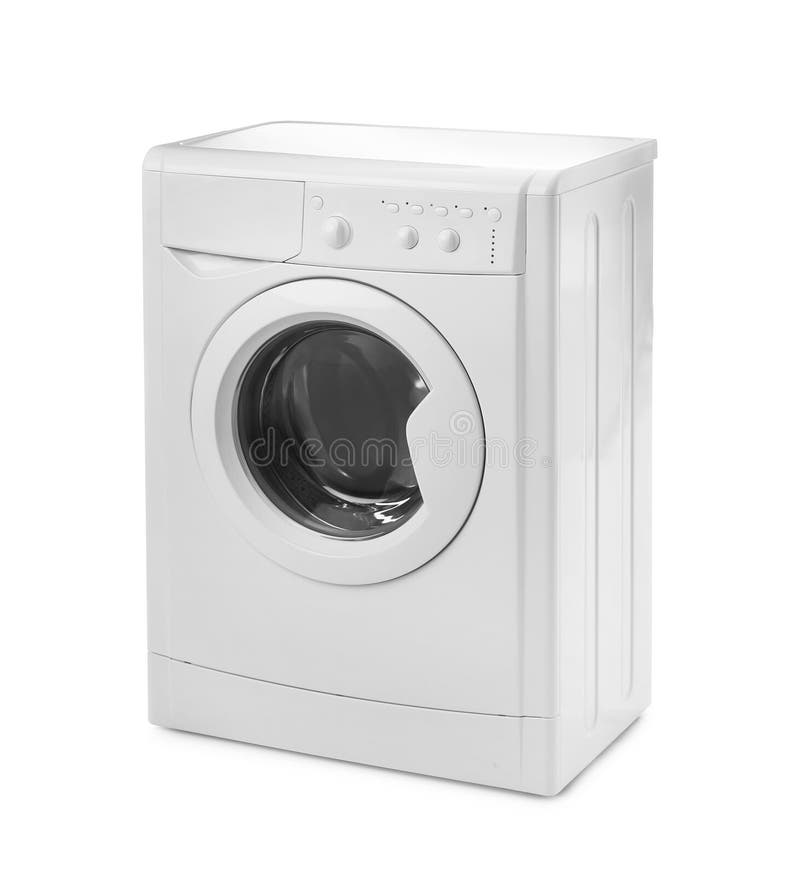 Modern Washing Machine Isolated. Laundry Day Stock Image - Image of ...