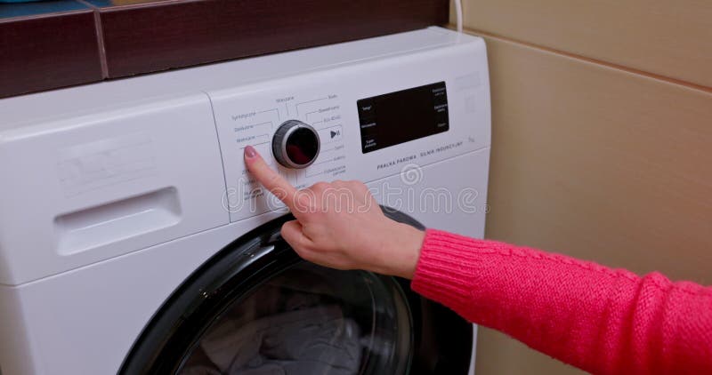 A Modern Washing Machine Located in a Contemporary Home Laundry Setting ...