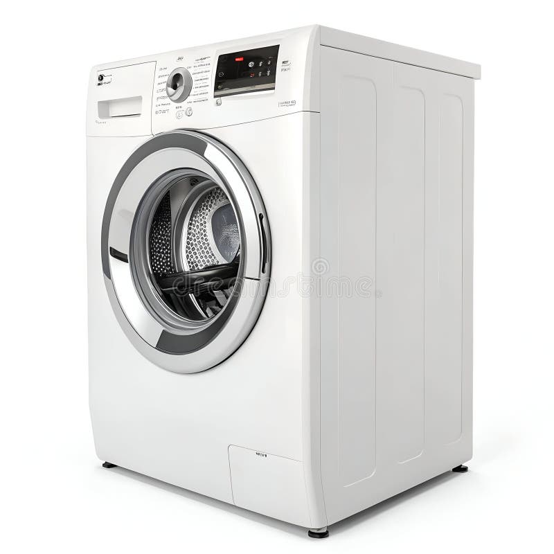 Modern Washing Machine stock illustration. Illustration of laundry ...