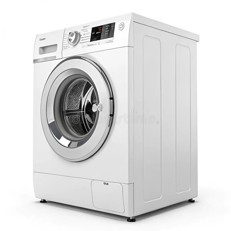 A Modern Washing Machine with a Sleek Design, Featuring a Digital ...