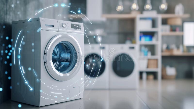 Modern Washing Machine Smart Home Environment Stock Photos - Free ...