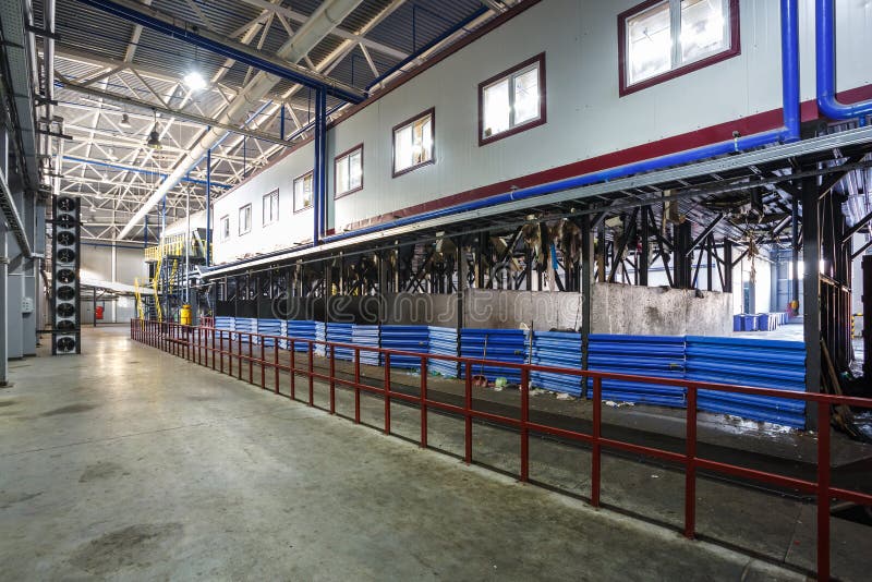 Modern Waste Recycling Processing Plant. Separate Garbage Collection ...