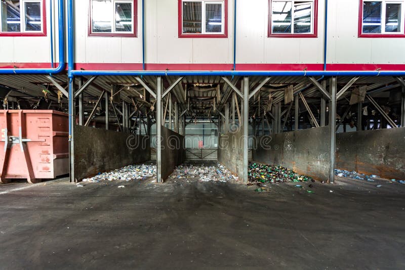 Modern Waste Recycling Processing Plant. Separate Garbage Collection ...