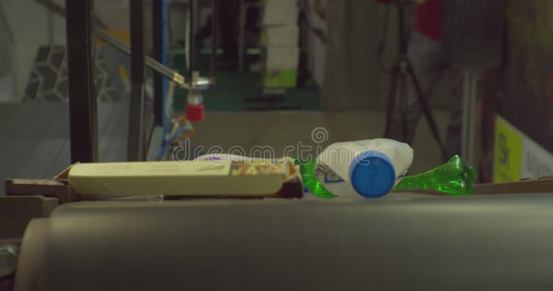 Modern Waste Sorting Center. Industrial Processing of Plastic Packaging ...