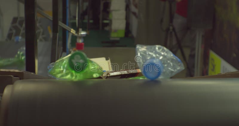 Modern Waste Sorting Center. Industrial Processing of Plastic Packaging ...