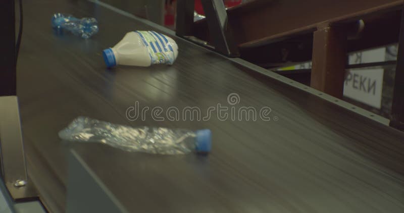 Modern Waste Sorting Center. Industrial Processing of Plastic Packaging ...