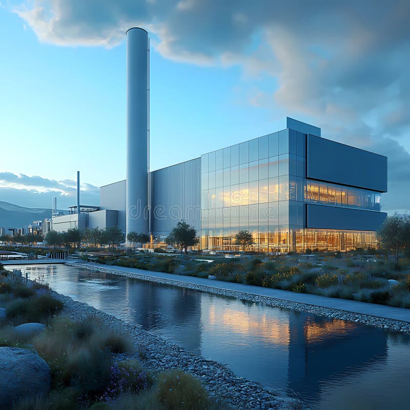 Modern Waste-to-Energy Plant Stock Photo - Image of carbon, recovery ...