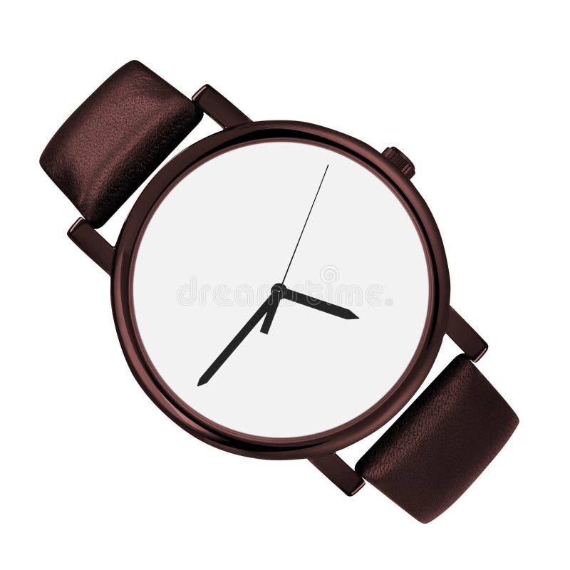 Modern watch isolated stock photo. Image of black, classy - 124857872