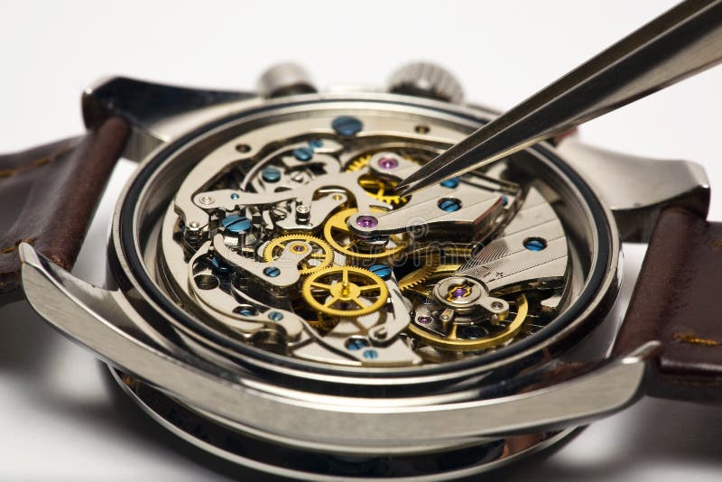 Modern Watch Repair stock image. Image of hand, lapse - 8506505