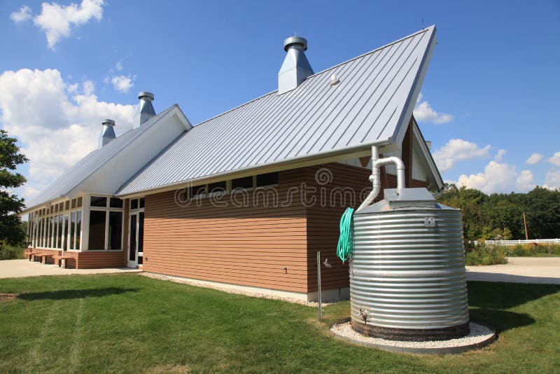 Modern Water Cistern System Stock Photo - Image of outside ...