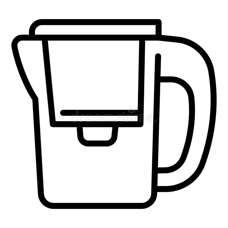 Modern Filter Icon Vector in Line Style Stock Vector - Illustration of ...