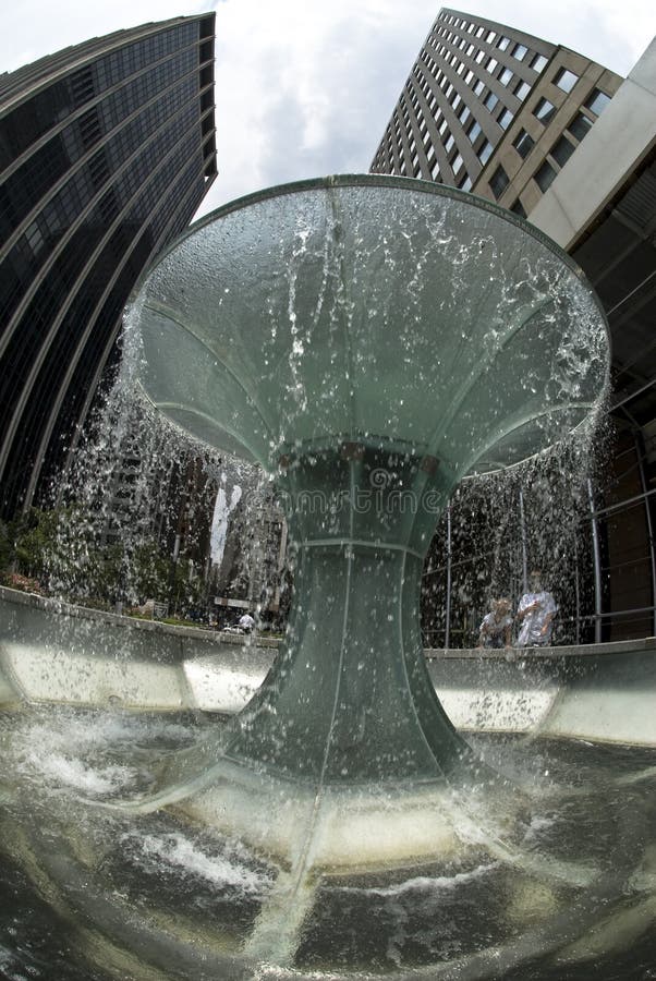 Modern Water Fountain stock photo. Image of offices, modern - 7502384
