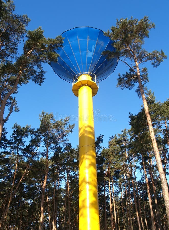 Modern Water Tower stock image. Image of futuristic, architecture ...
