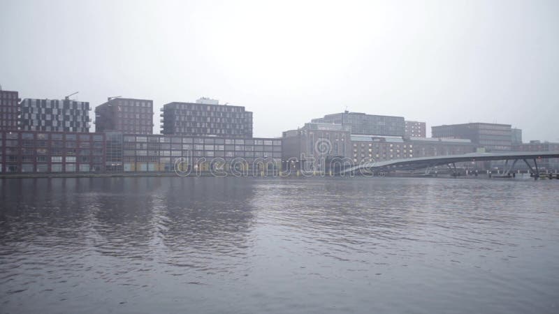 Modern Waterfront Architecture and the Jan Schaeferbrug Bridge in ...