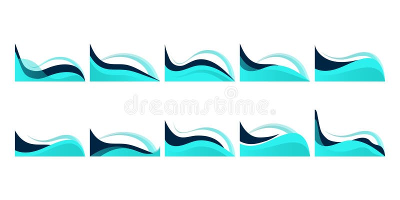 Modern Wave Corner stock illustration. Illustration of text - 376765554