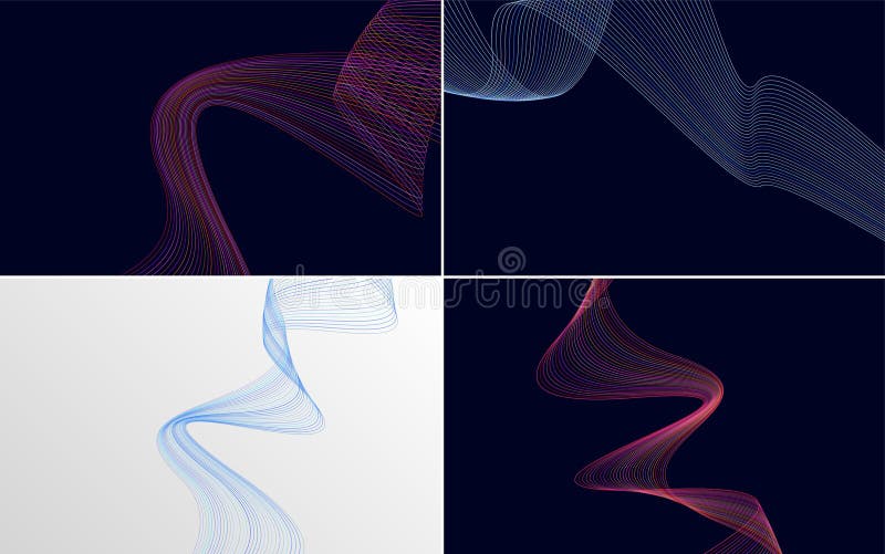 Modern Wave Curve Abstract Vector Background for a Cutting-edge ...