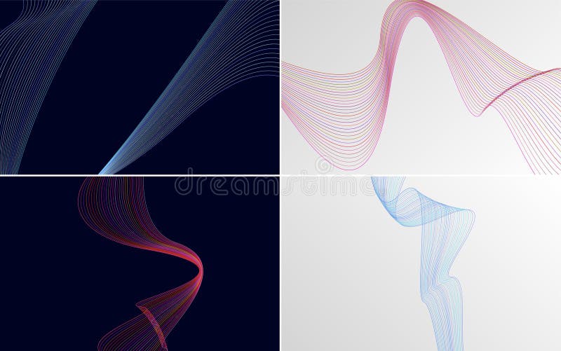 Modern Wave Curve Abstract Vector Background for a Lively Presentation ...