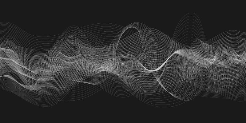 Modern Wave Wave Lines Pattern Striped Background Stock Illustration ...