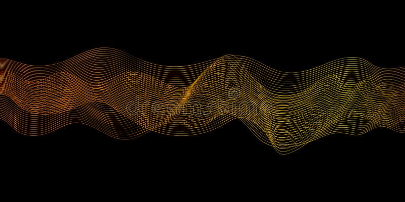 Modern Wave Wave Lines Pattern Striped Background Stock Illustration ...