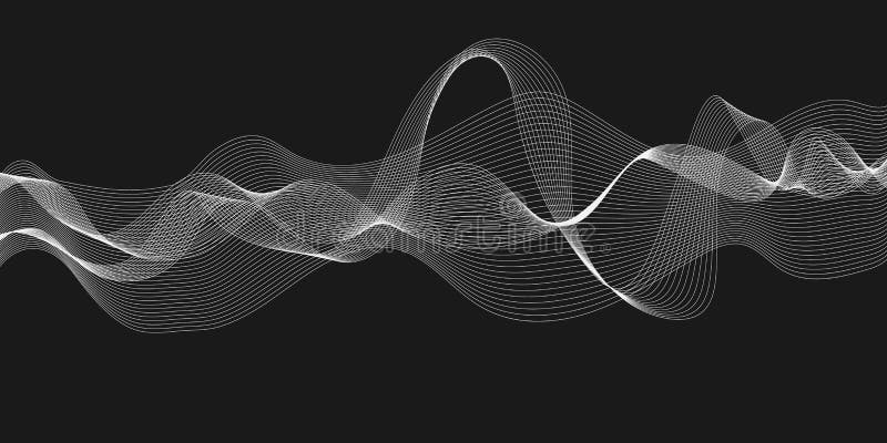 Modern Wave Wave Lines Pattern Striped Background Stock Illustration ...